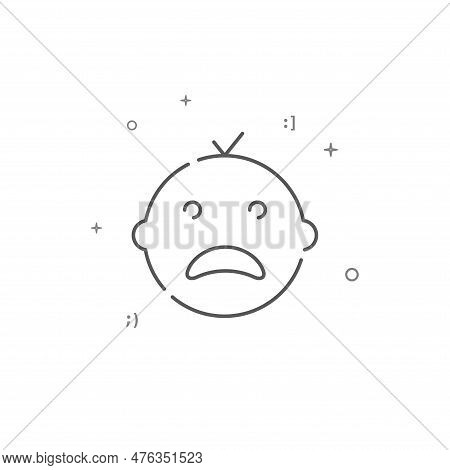 Kid Crying Simple Vector & Photo (Free Trial) | Bigstock