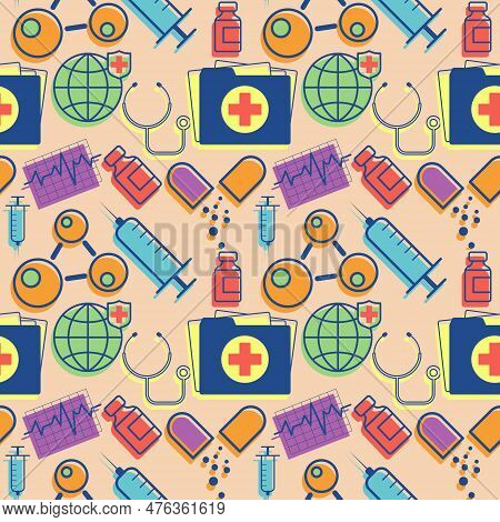 Color Medical Pattern Vector & Photo (Free Trial) | Bigstock