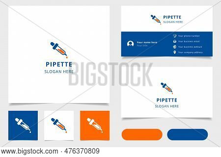 Pipette Logo Design Vector & Photo (Free Trial) | Bigstock