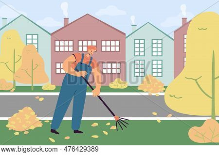 Janitor Sweeping Vector & Photo (Free Trial) | Bigstock