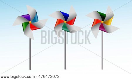 Detailed Windmill Toy Vector & Photo (Free Trial) | Bigstock
