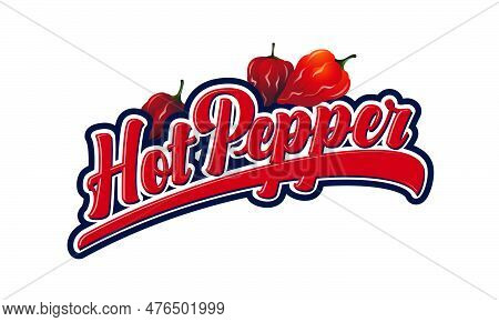 Hot Pepper Logo. Red Vector & Photo (Free Trial) | Bigstock