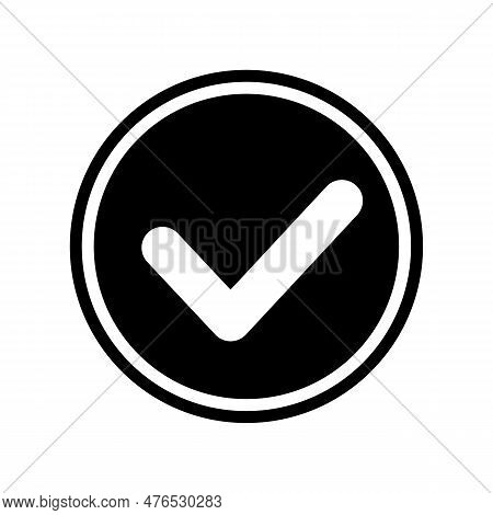 Round Check Mark Icon Vector & Photo (Free Trial) | Bigstock