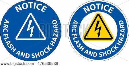 Notice Floor Sign Arc Vector & Photo (Free Trial) | Bigstock