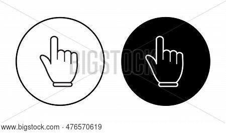 Hand Cursor Icon Vector & Photo (Free Trial) | Bigstock