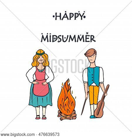 Happy Midsummer 벡터 및 사진(무료 체험) | Bigstock