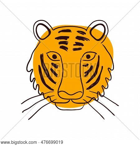 Easy Tiger Face Drawing