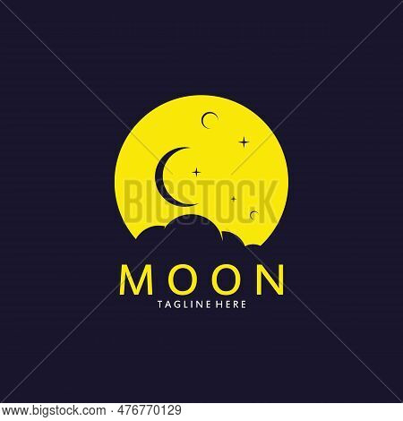Crescent Moon Logo Vector & Photo (Free Trial) | Bigstock