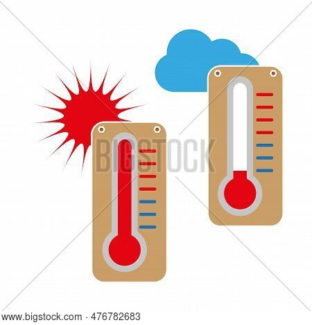 Cartoon Thermometers Vector & Photo (Free Trial) | Bigstock