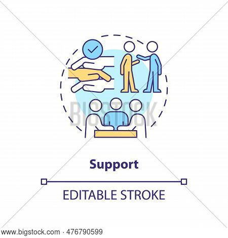 Support Concept Icon Vector & Photo (Free Trial) | Bigstock