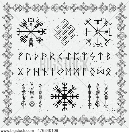 Old Runic Letters Vector & Photo (Free Trial) | Bigstock