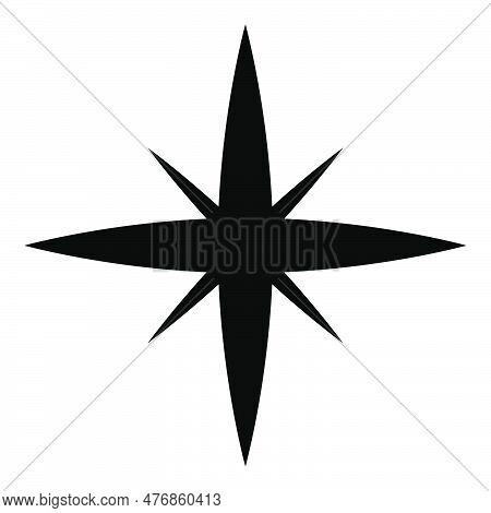 Star Spark Icon Black Vector & Photo (Free Trial) | Bigstock