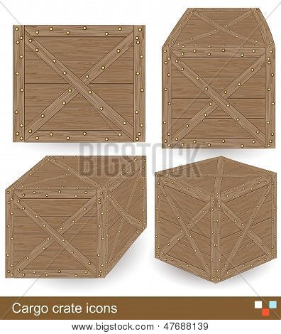 Cargo Crate Icons Vector & Photo (Free Trial) | Bigstock