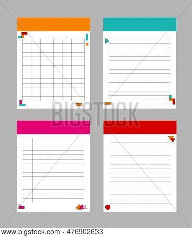 Notes Paper Sheet. Vector & Photo (Free Trial) | Bigstock