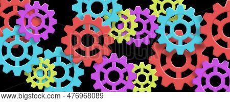Color Gear Wheels Vector & Photo (Free Trial) | Bigstock