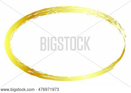 Simple Oval Frame Vector