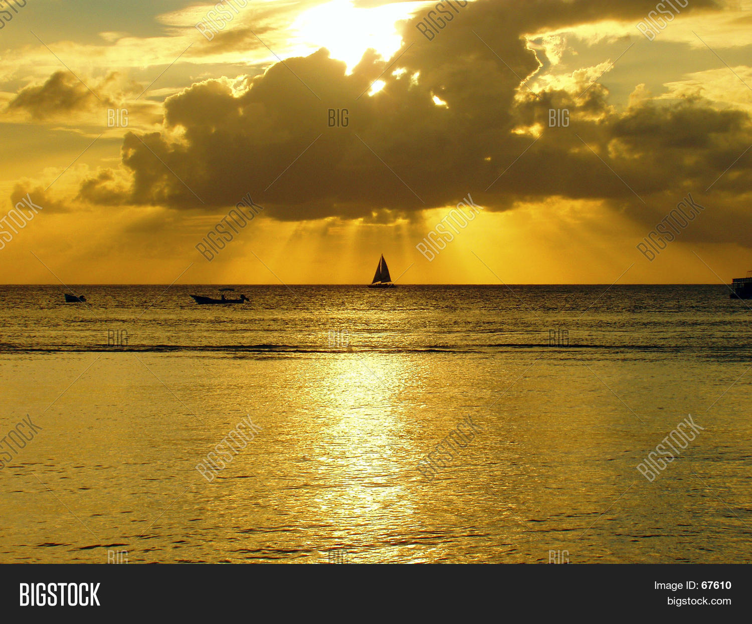 Sunset Barbados Image & Photo (Free Trial) | Bigstock
