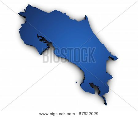 Map Costa Rica 3D Image & Photo (Free Trial) | Bigstock