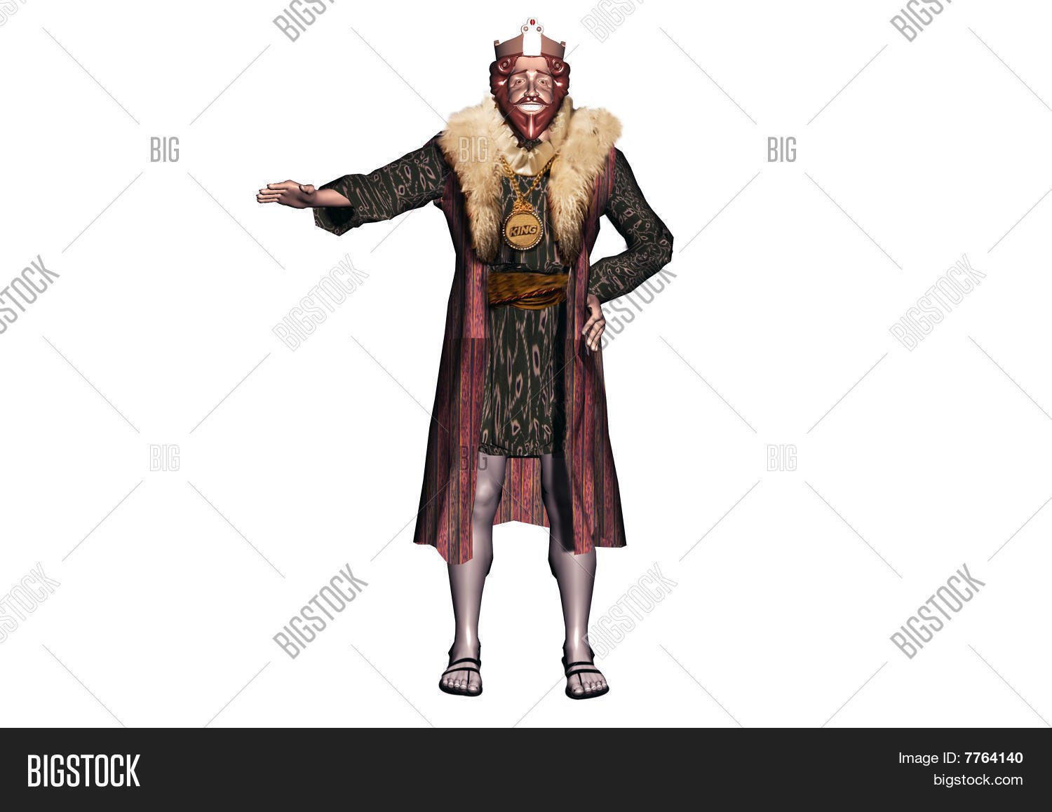 King 3D Hand Raised On Image & Photo (Free Trial) | Bigstock