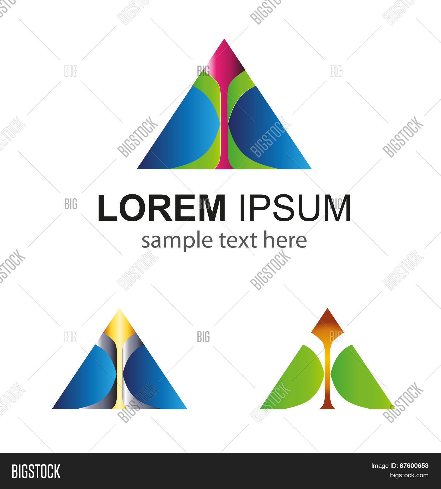 Triangle Sign Vector & Photo (Free Trial) | Bigstock
