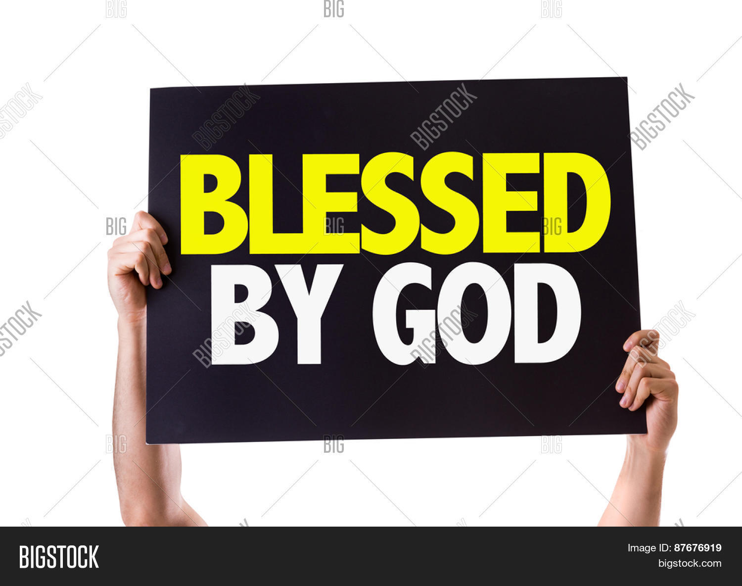 Blessed By God Card Image & Photo (Free Trial) | Bigstock