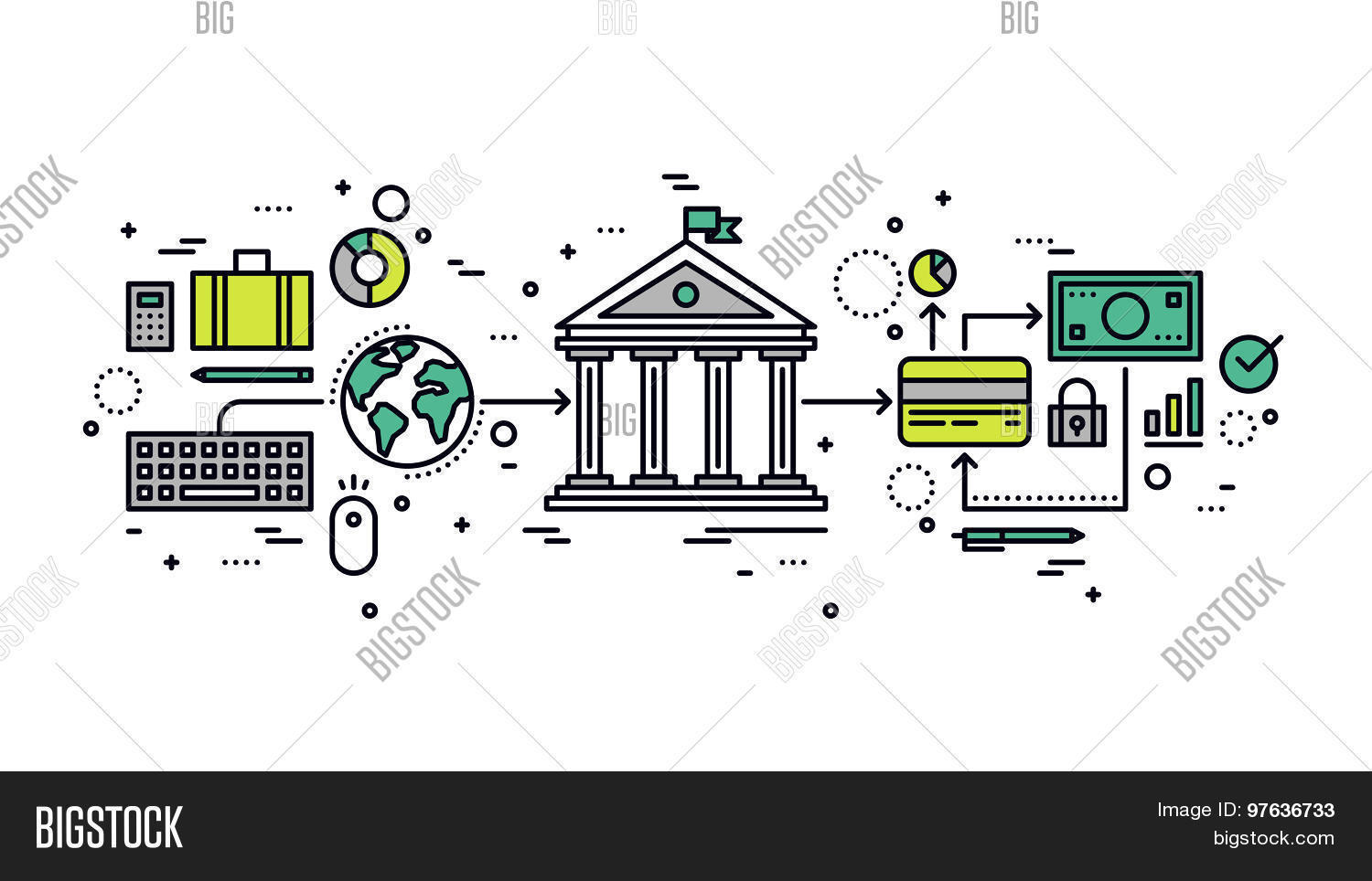 Banking Transaction Vector & Photo (Free Trial) | Bigstock
