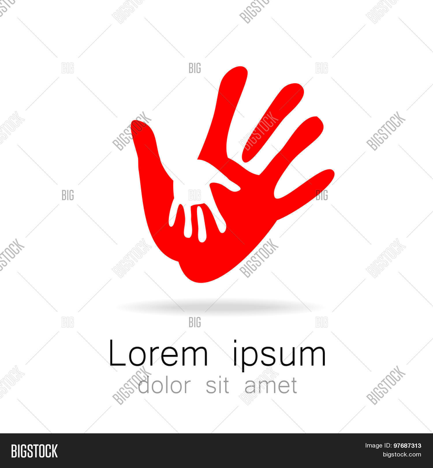 Hands - Template Logo Vector & Photo (Free Trial) | Bigstock