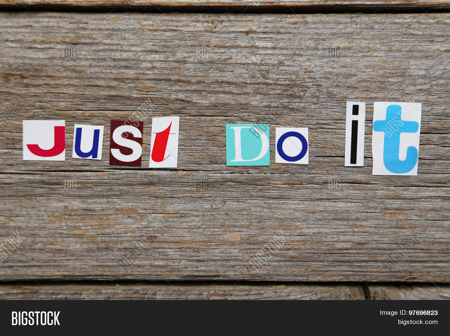 Word Just Do Cut Out Image & Photo (Free Trial) | Bigstock