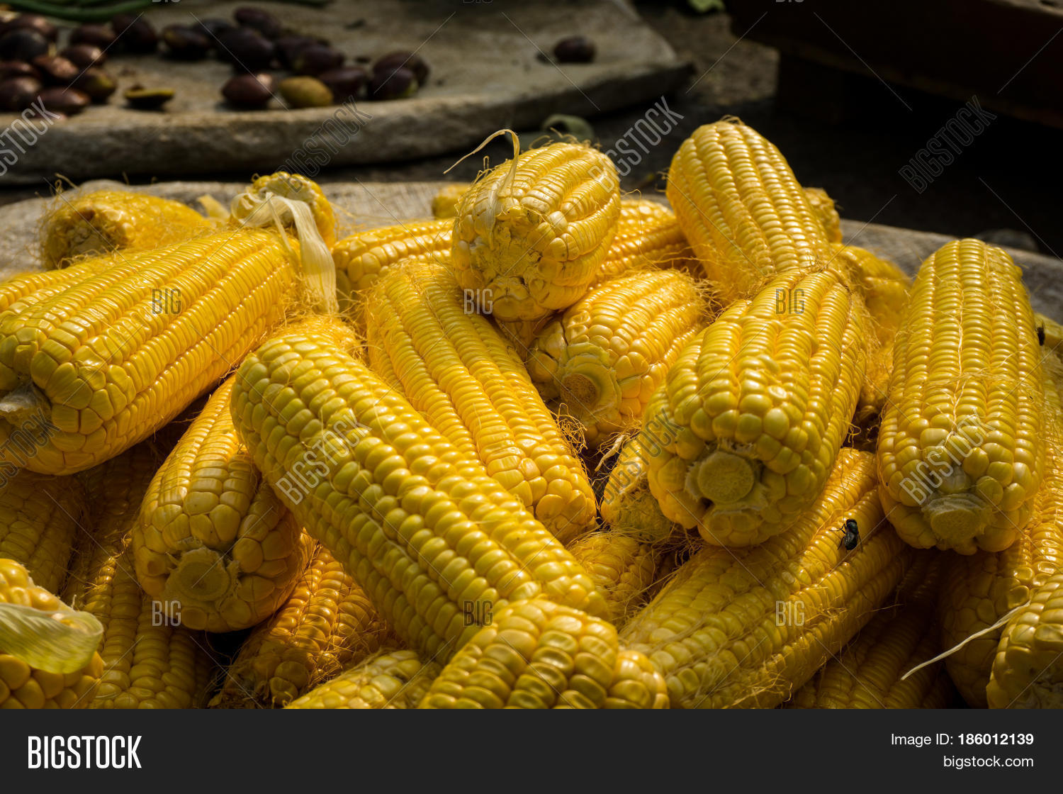 Stacked Peeled Corn On Image & Photo (Free Trial) | Bigstock