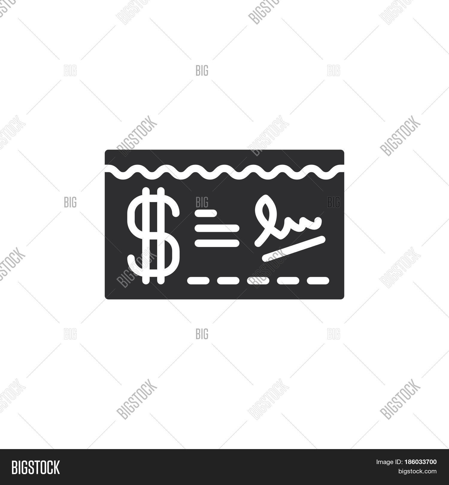 Paycheck Icon Vector Vector & Photo (Free Trial) | Bigstock