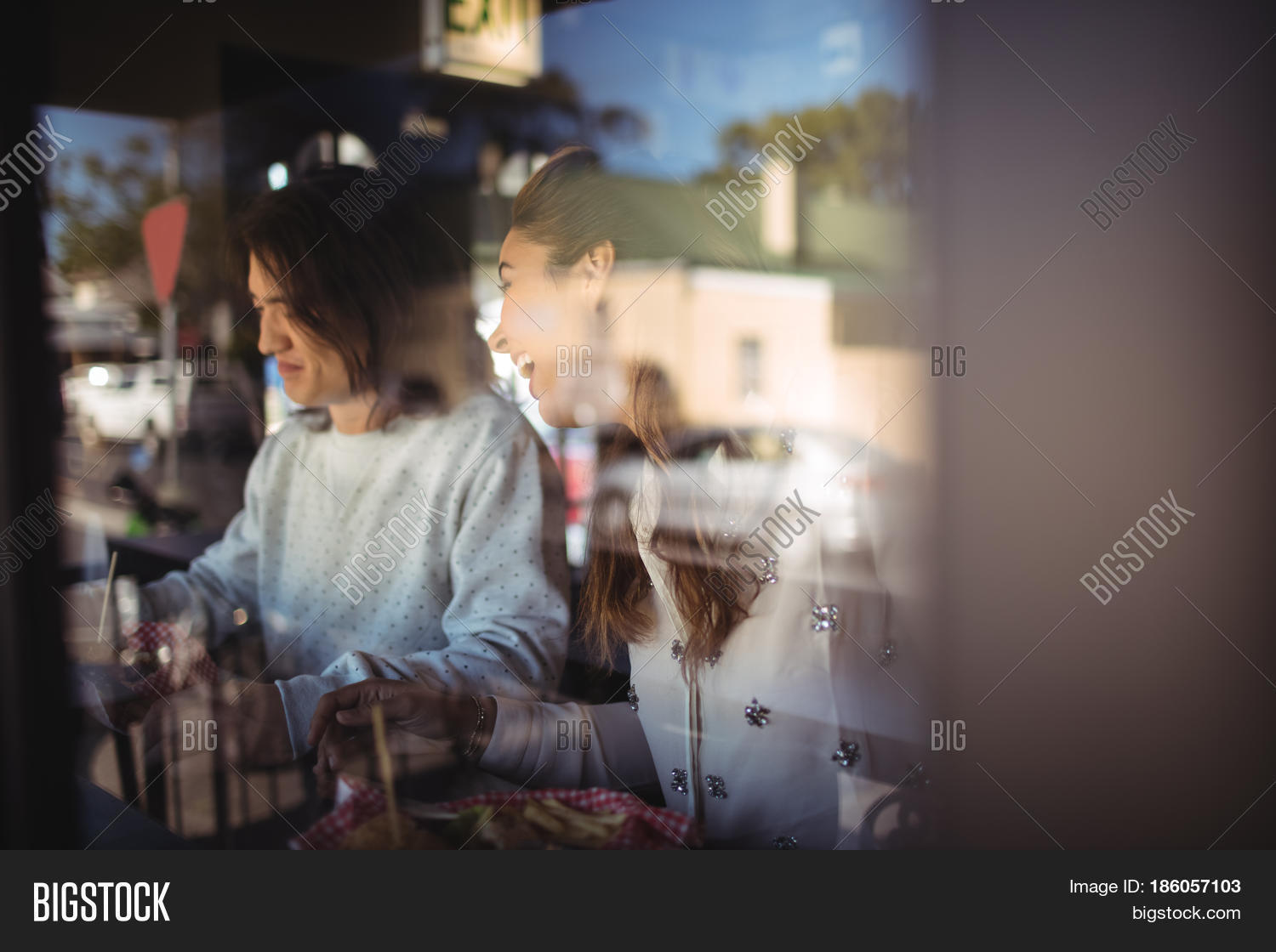 Friends Having Burger Image & Photo (Free Trial) | Bigstock