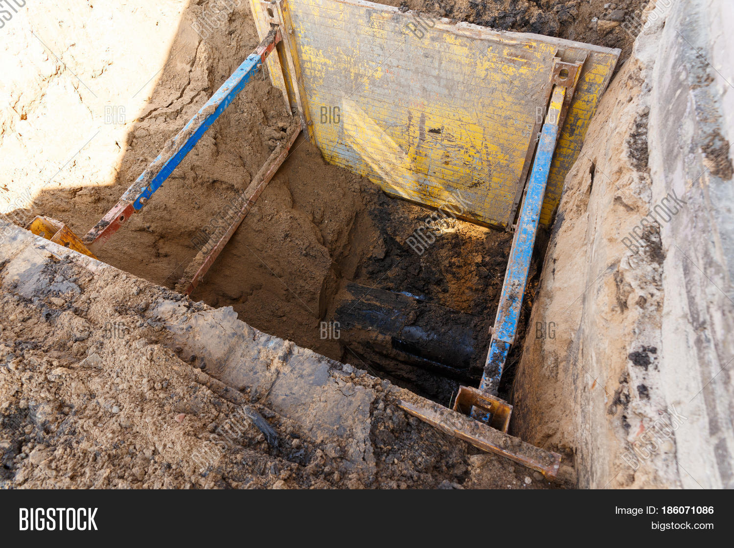 Trench Repair Pipe Image & Photo (Free Trial) | Bigstock