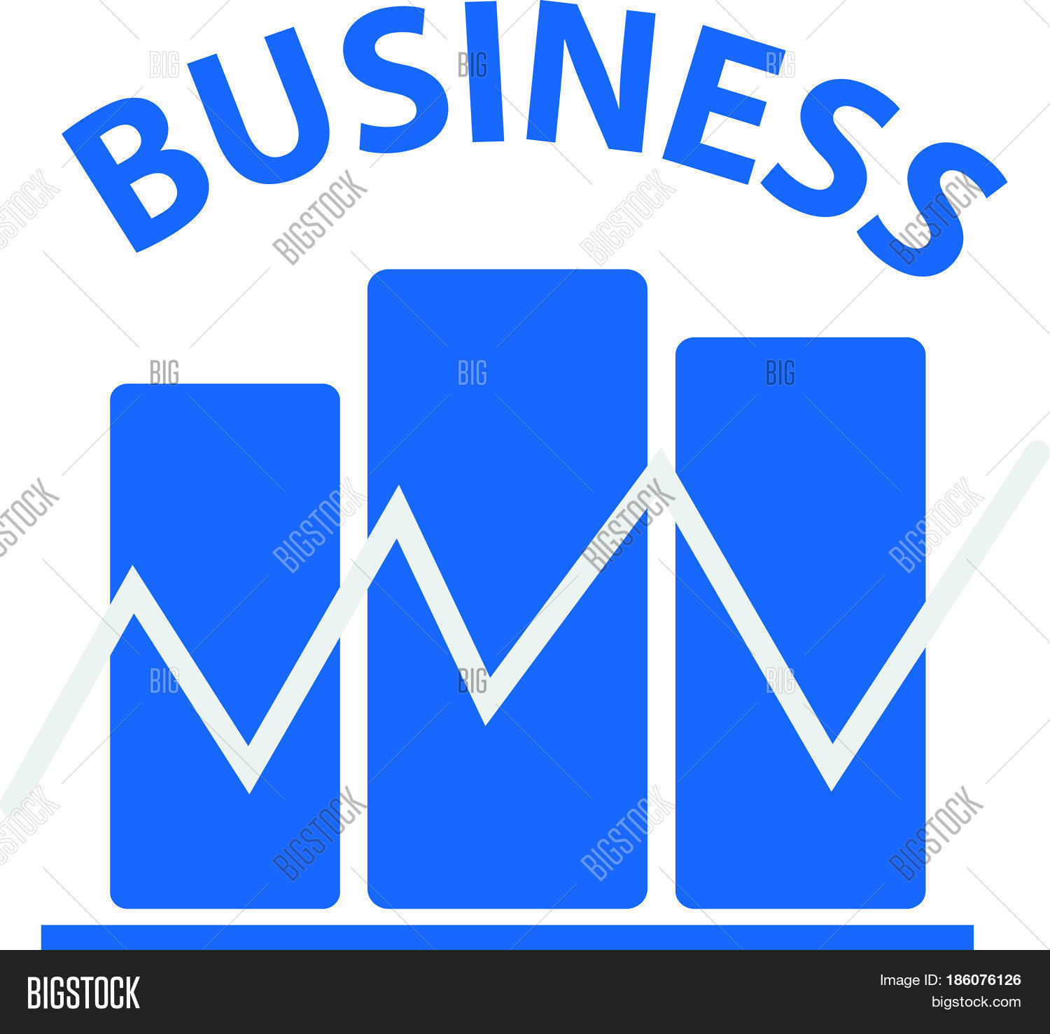 Blue Business Symbol Vector & Photo (Free Trial) | Bigstock