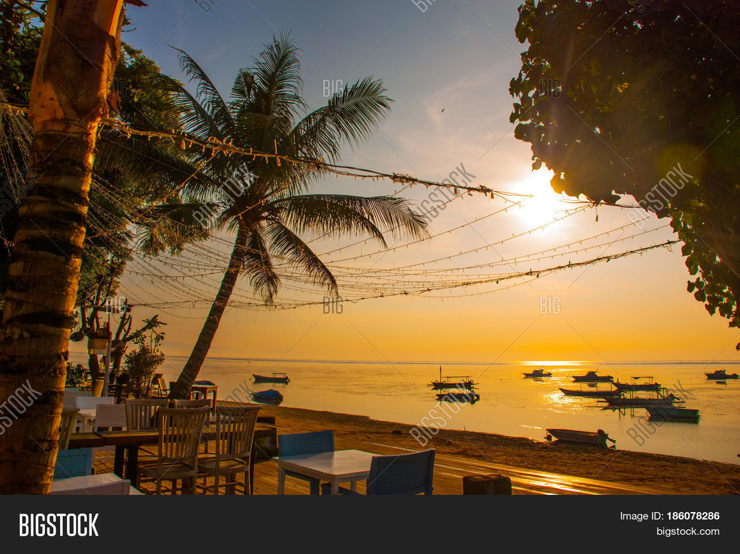 Beautiful Beach Cafe Image & Photo (Free Trial) | Bigstock