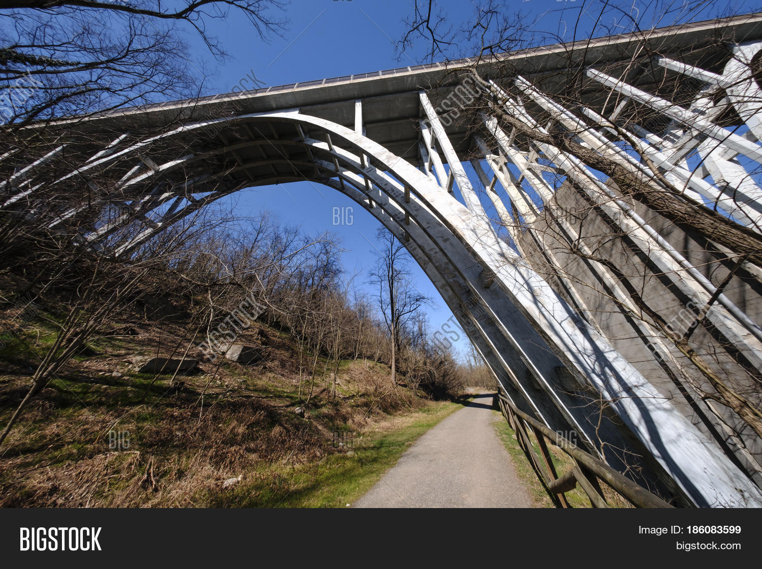 Tall Bridge Over Image & Photo (Free Trial) | Bigstock
