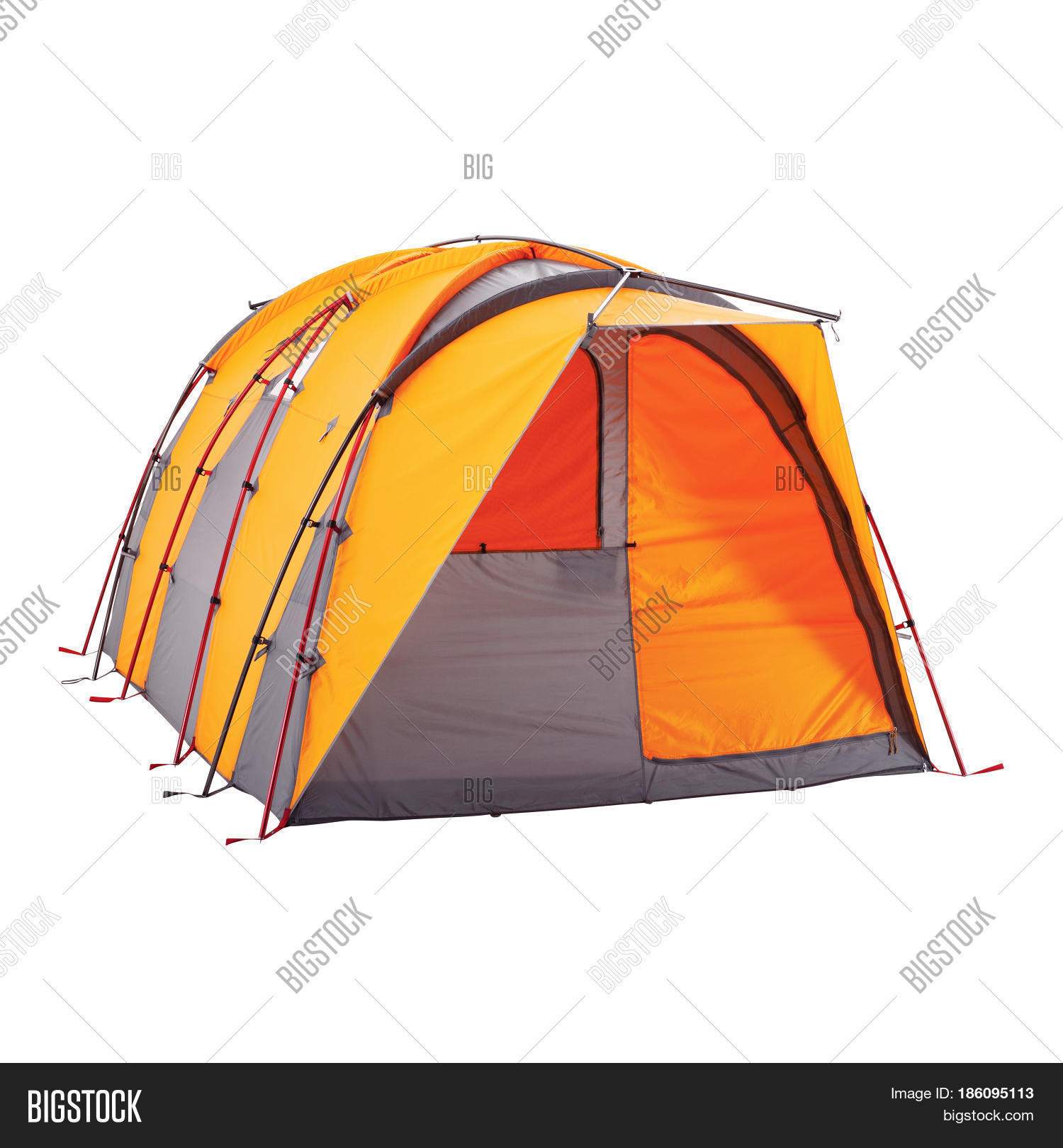 Orange Camping Tent Image & Photo (Free Trial) | Bigstock