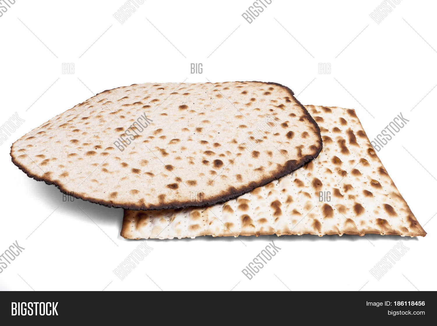 Two Matzah On White Image & Photo (Free Trial) | Bigstock