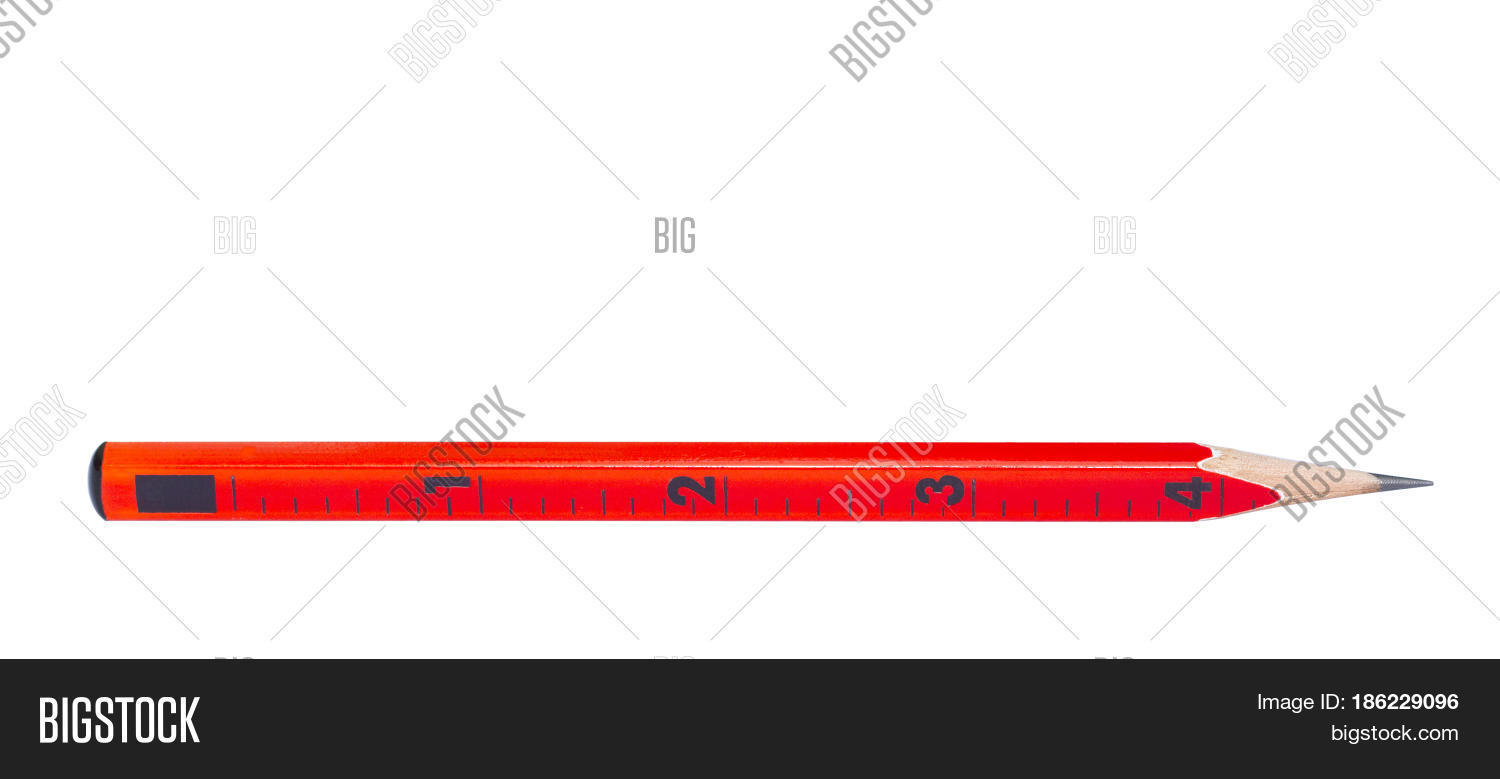 Red Pencil Ruler Image & Photo (Free Trial) | Bigstock