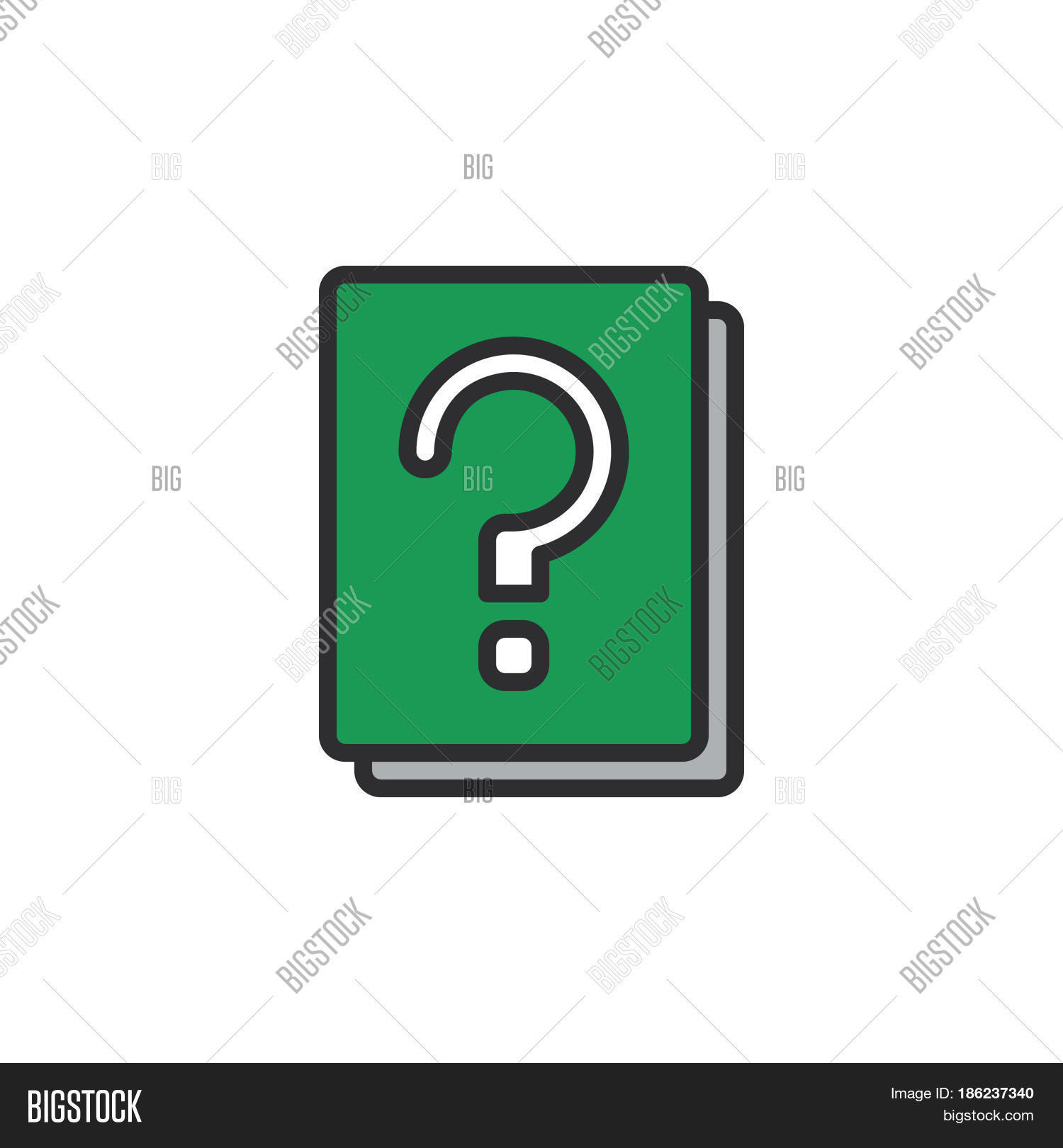 Question Mark Book Vector & Photo (Free Trial) | Bigstock