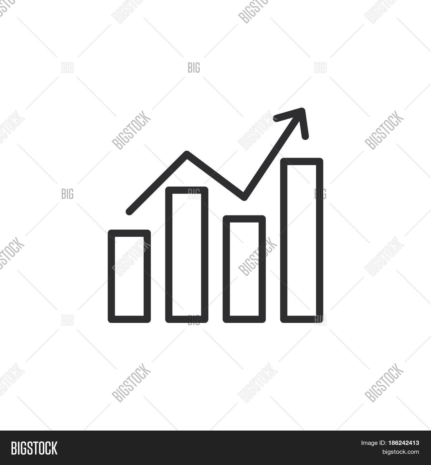 Chart Graph Arrow Vector & Photo (Free Trial) | Bigstock