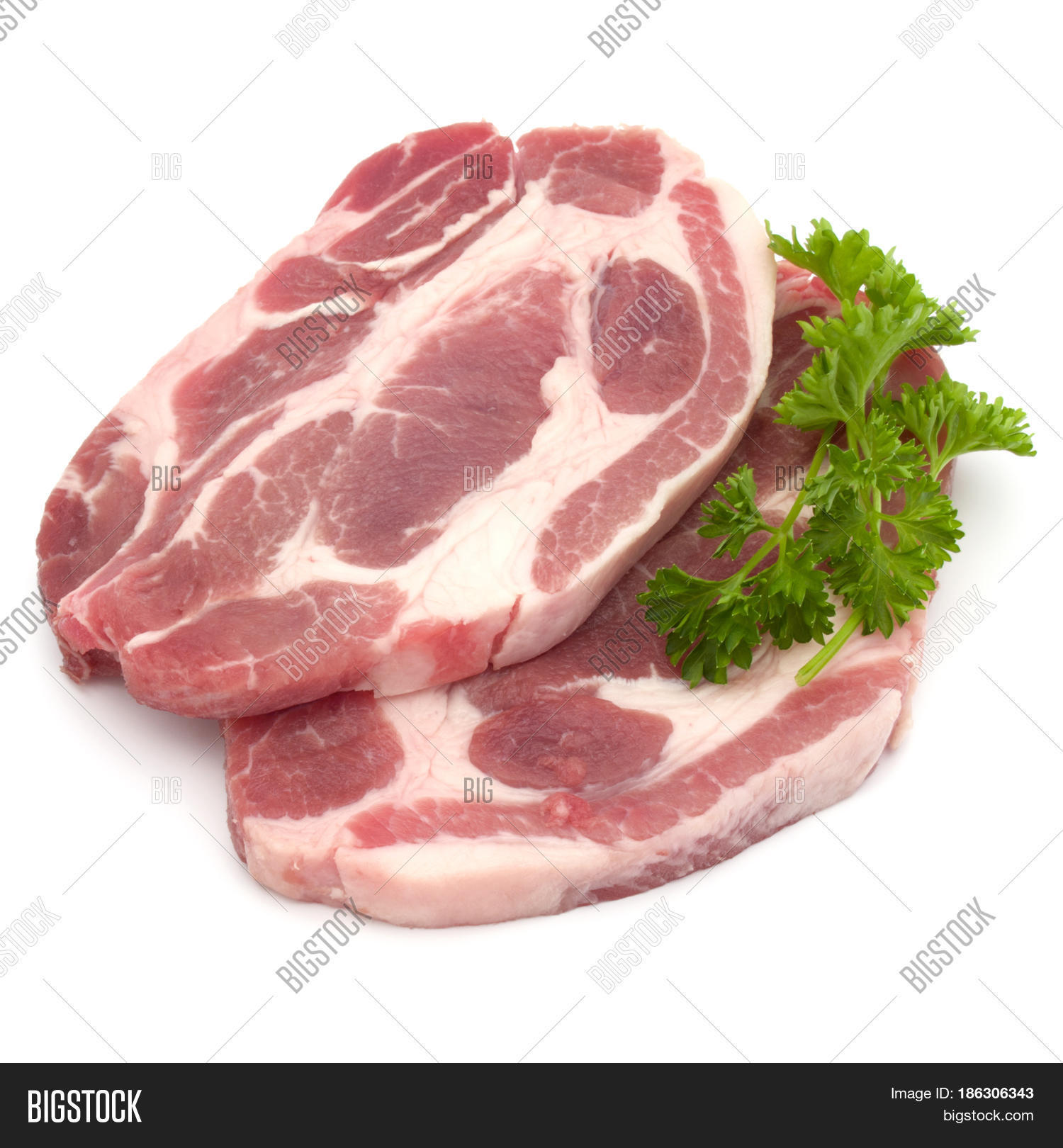 Raw Pork Neck Chop Image & Photo (Free Trial) | Bigstock