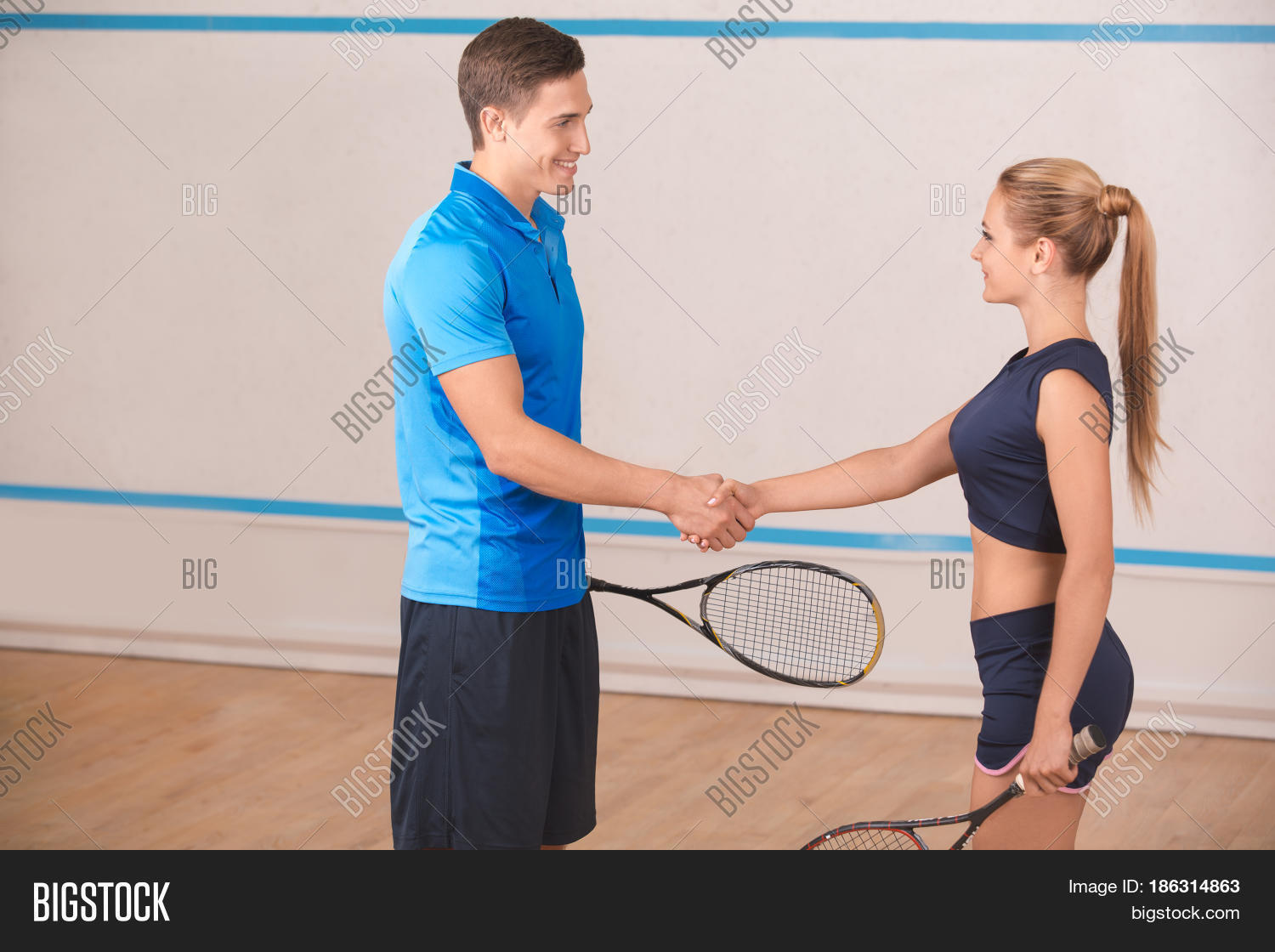 Young Man Woman Squash Image & Photo (Free Trial) | Bigstock