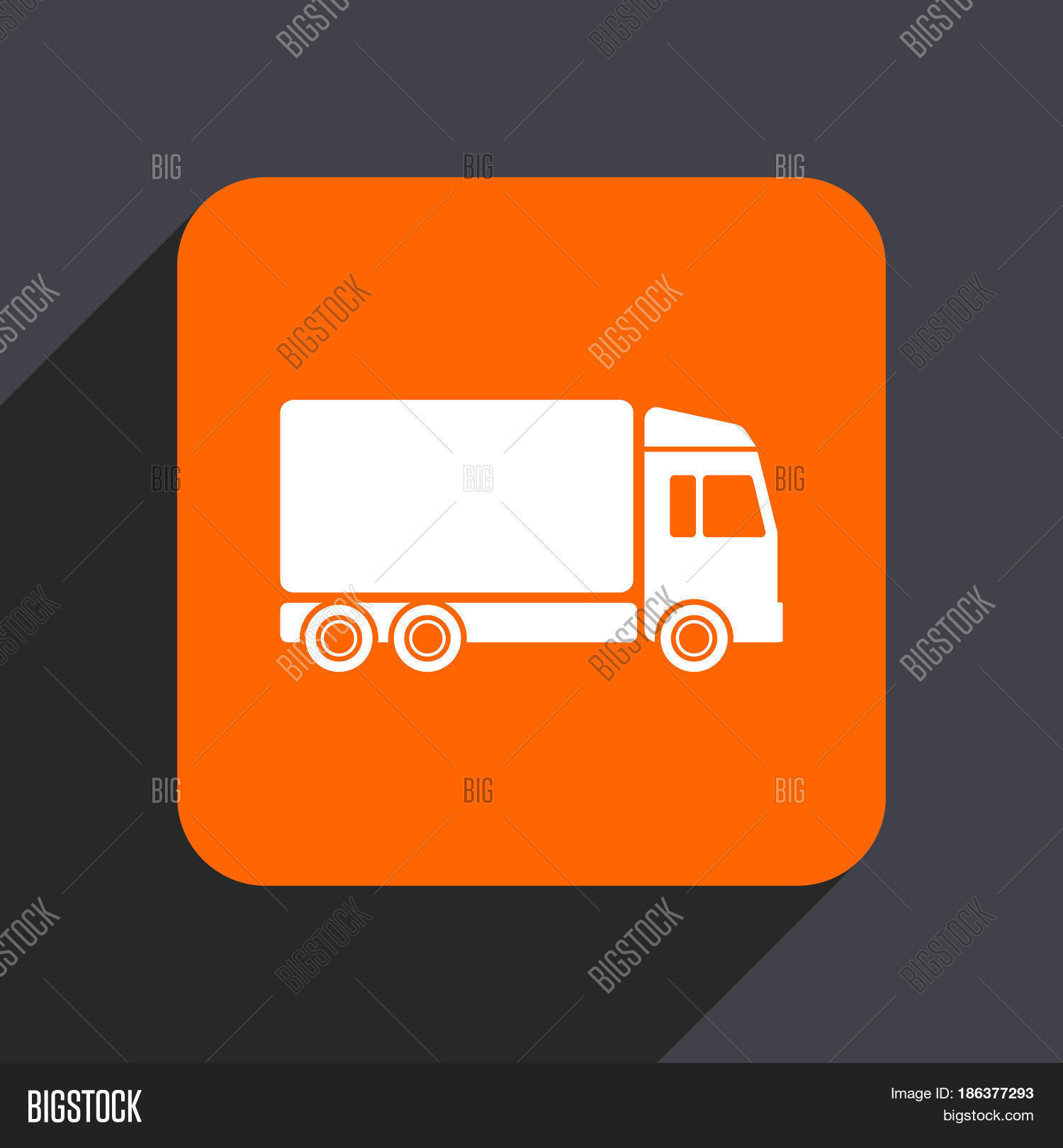 Delivery Orange Flat Image & Photo (Free Trial) | Bigstock