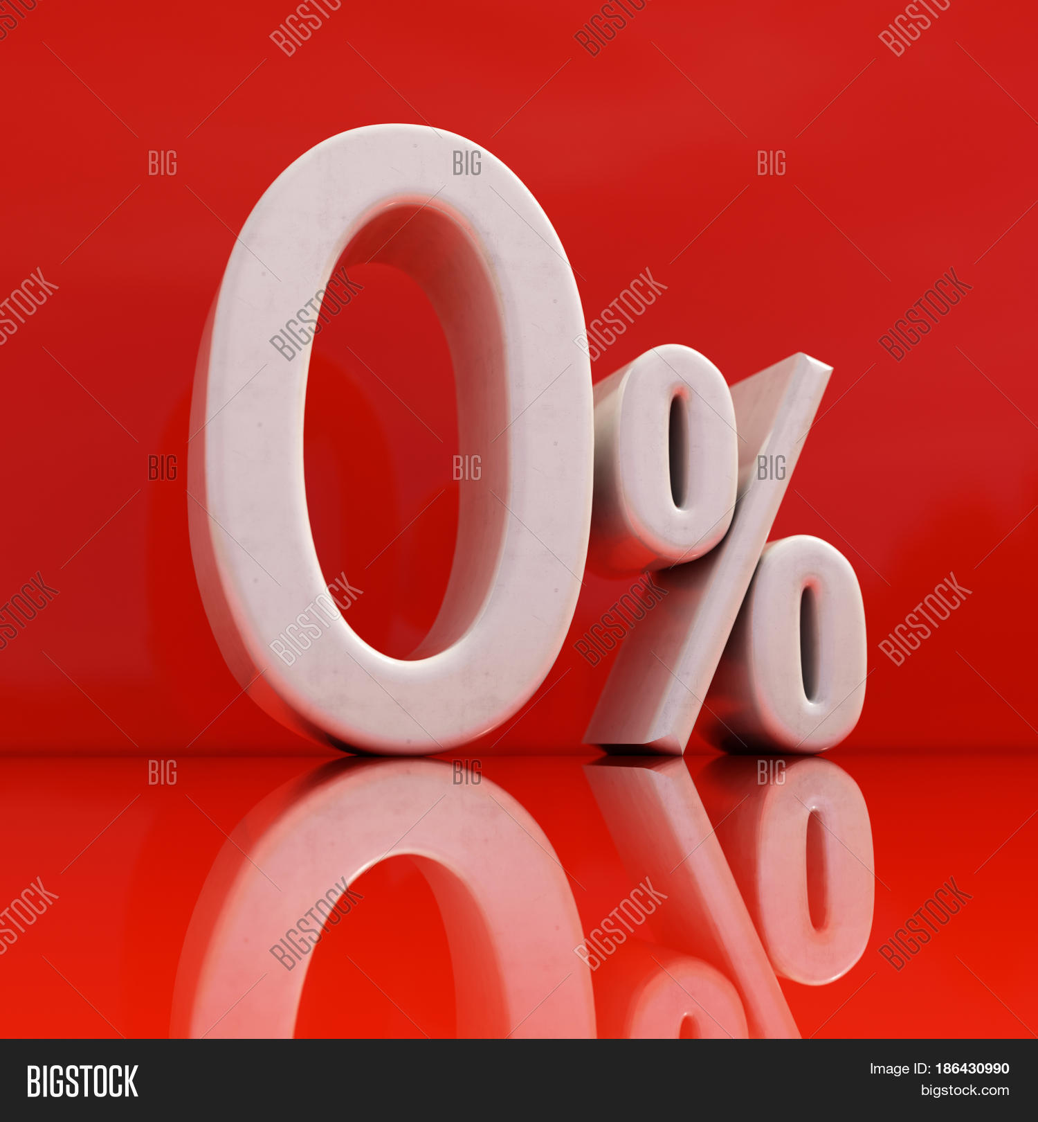 3d Render: White 0% On Image & Photo (Free Trial) | Bigstock