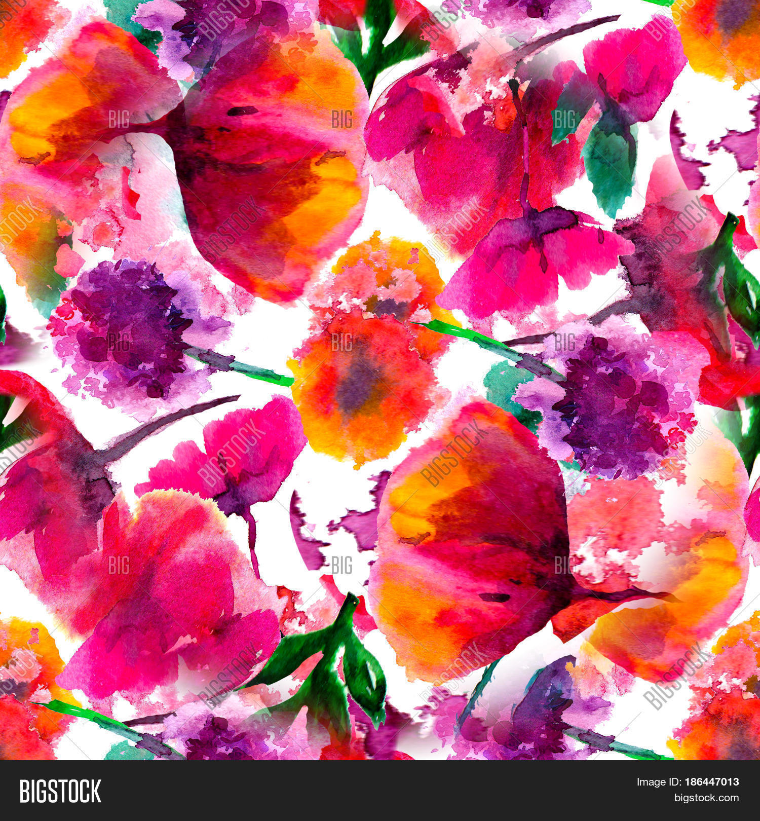 Seamless Watercolor Image & Photo (Free Trial) | Bigstock