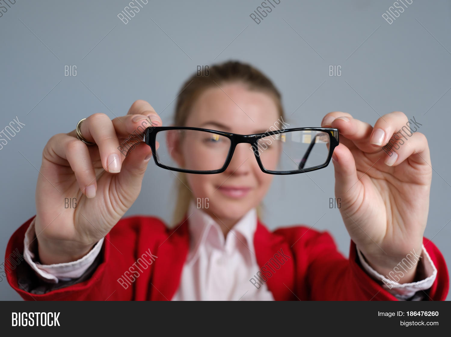 Woman Holding Glasses Image & Photo (Free Trial) | Bigstock
