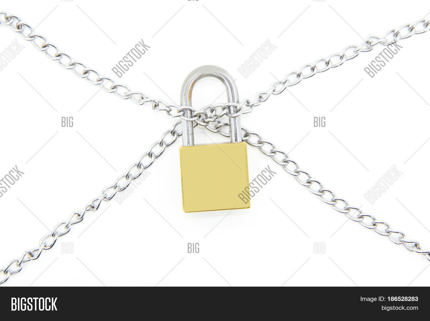 Gold Lock Chain On Image & Photo (Free Trial) | Bigstock