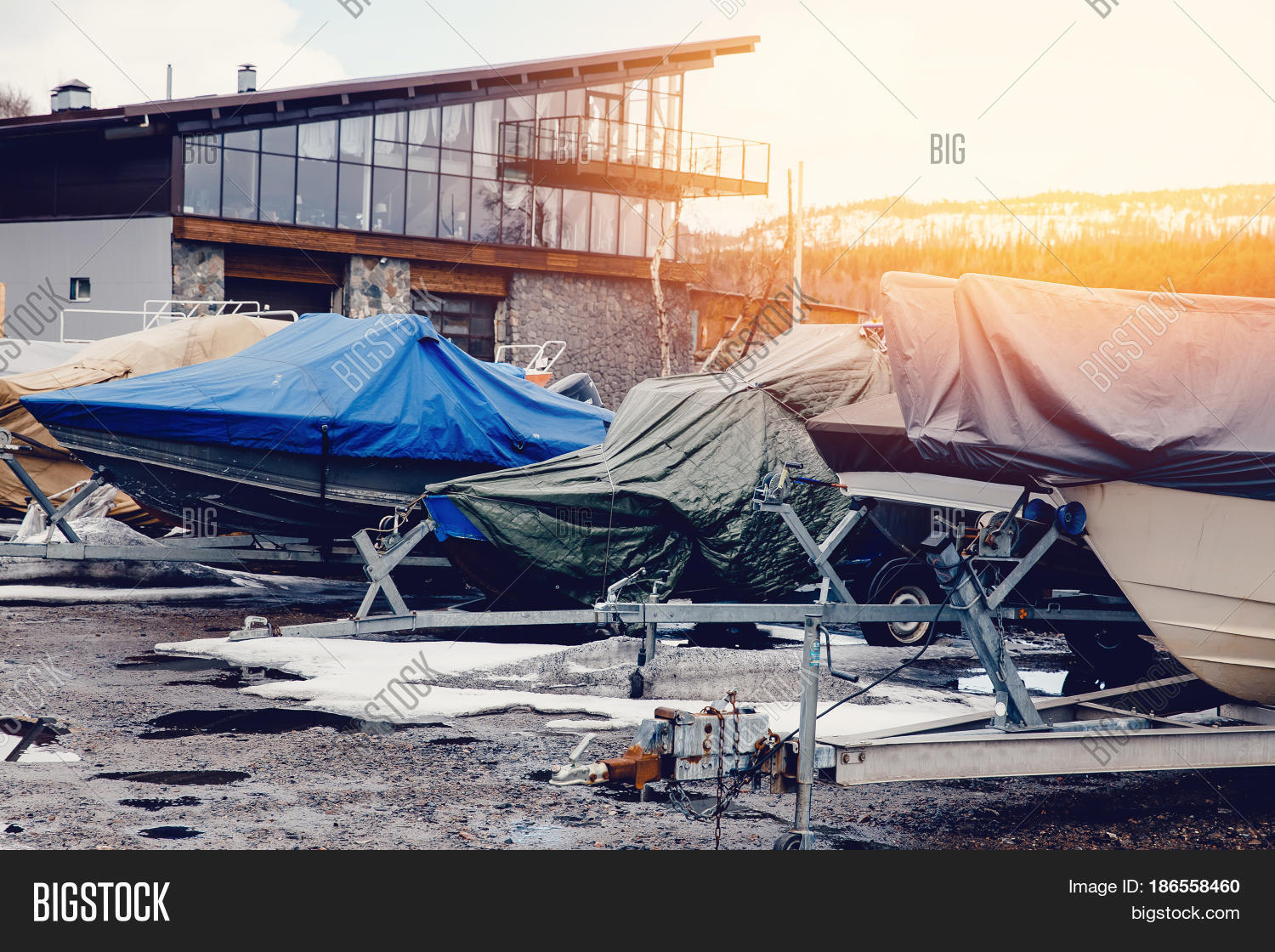 Row Boats Storage Image & Photo (Free Trial) | Bigstock