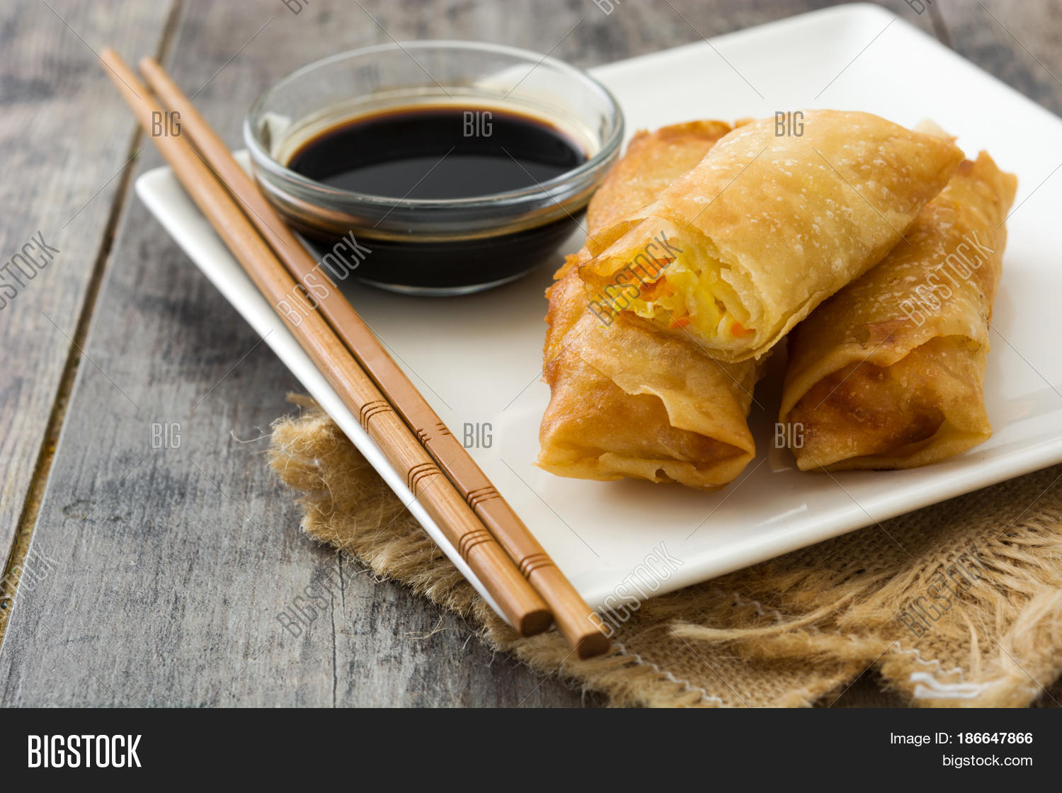 Vegetable Spring Rolls Image & Photo (Free Trial) | Bigstock