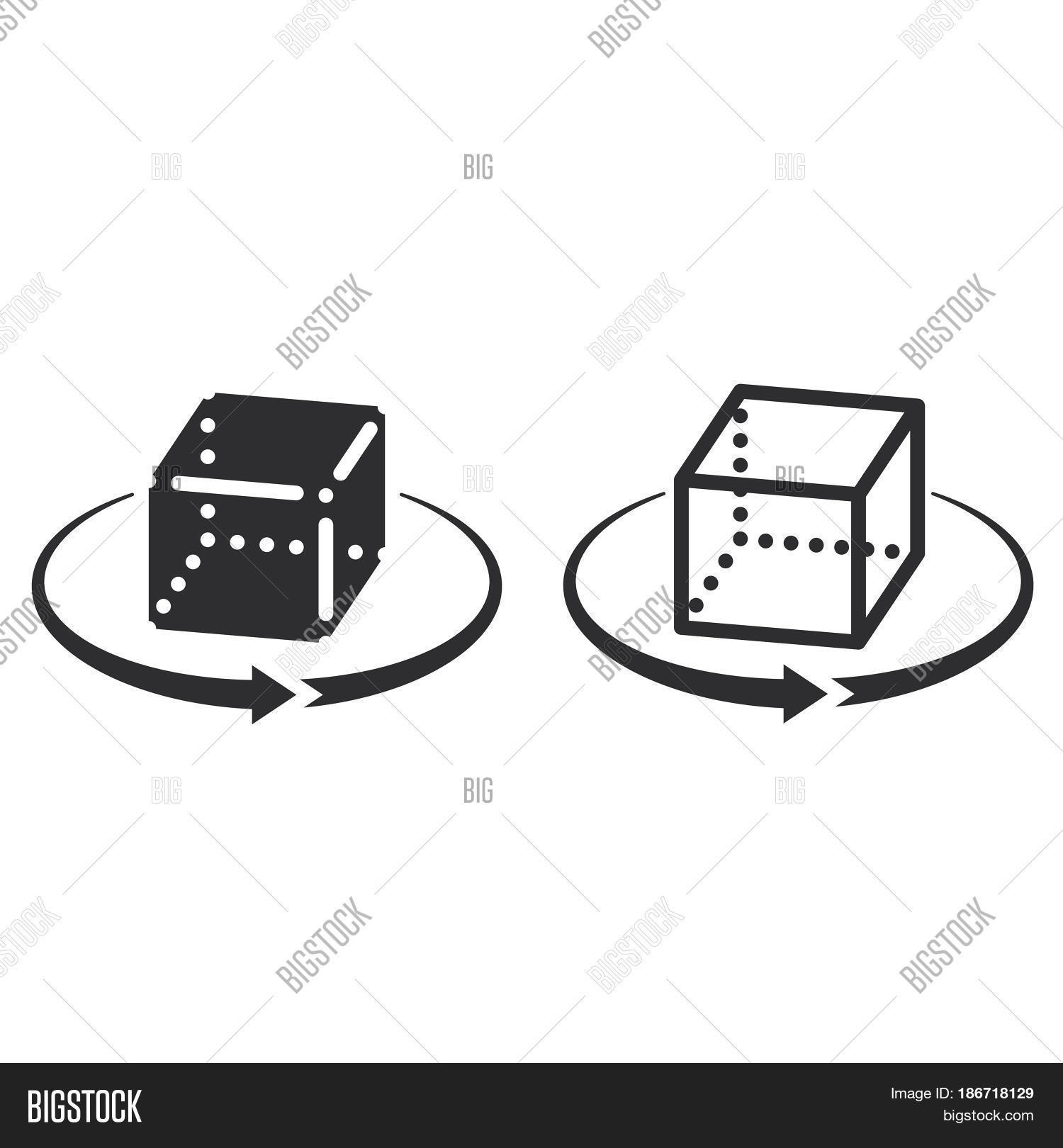 3d Cube Rotation Vector And Photo Free Trial Bigstock